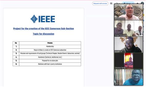 It Was A Nice Meeting With The Ieee Members In Cameroon Who Want To Start A Subsection Soon