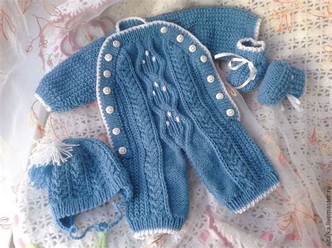 Комбинезон на выписку вязаный комбинезон в интернет магазине на Ярмарке Мастеров Комбинезоны