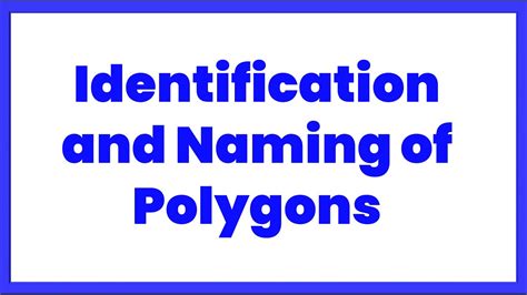 Identifying And Naming Polygons YouTube