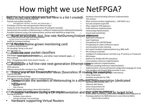 Ppt Netfpga In Cambridge Powerpoint Presentation Free Download Id3713455