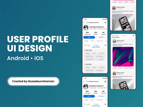 user profile page ui design by muzeeb urrahaman on dribbble