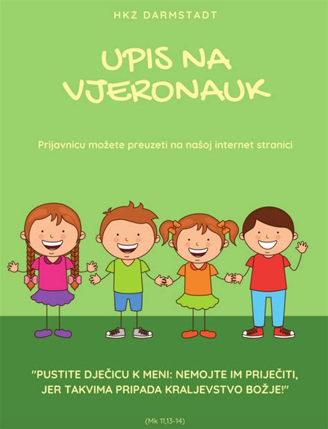 Upis Na Vjeronauk Hrvatska Katolička Zajednica Darmstadt