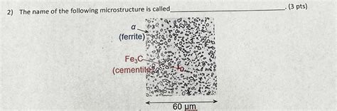 Solved The Name Of The Following Microstructure Is Called Chegg