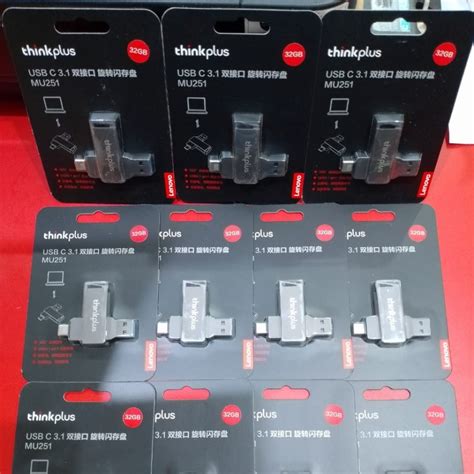 Jual FLASHDISK OTG TYPE C 32GB LENOVO THINKPLUS ORIGINAL Shopee Indonesia