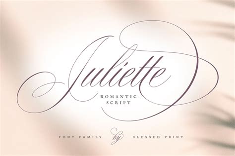 Juliette Script Romantic Font Juliette Script Romantic Font
