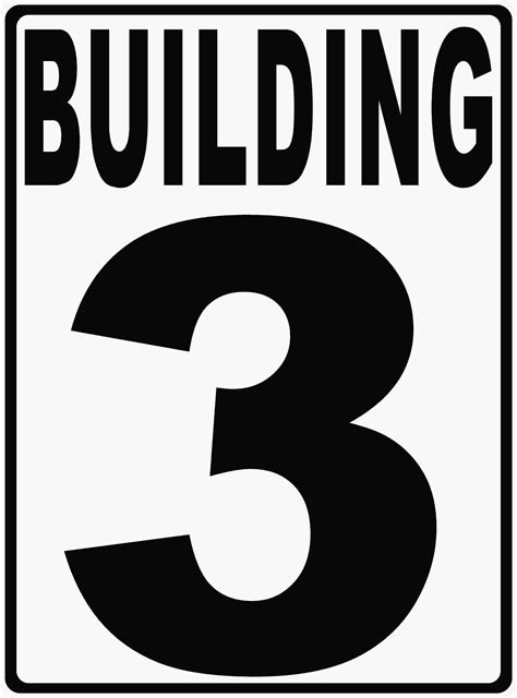 Building Numbering Sign Signs By Salagraphics