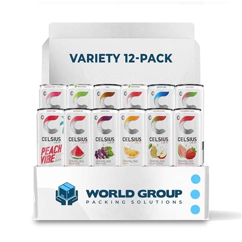 World Group Packing Solutions Celsius Energy Drink Pack Of 12 Slim