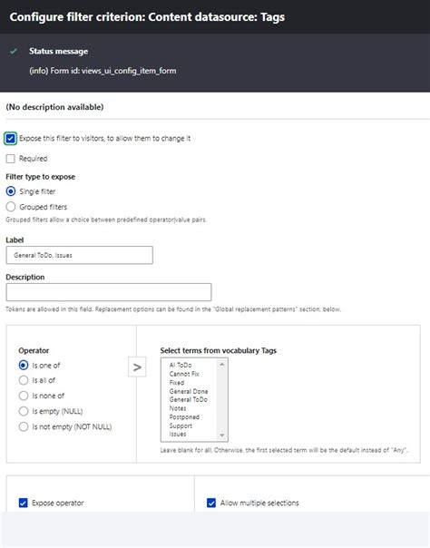 Views Filter For Group Reference Entities To Display Select List All