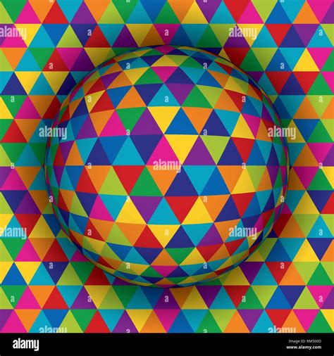 Colored Spherical 3d Background Pattern Geometric Vector Illustration Stock Vector Image And Art