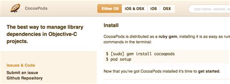 Dependency Management Unter Ios Mit Cocoapods Heise Online