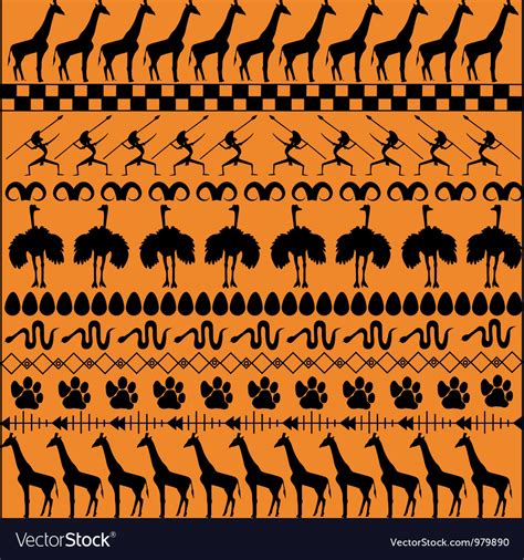 African Background Royalty Free Vector Image Vectorstock