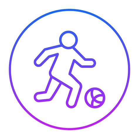 축구 선수 터 일러스트레이션 프리미엄 벡터