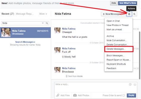 How Do I Delete Messages Or A Conversation AppsNg