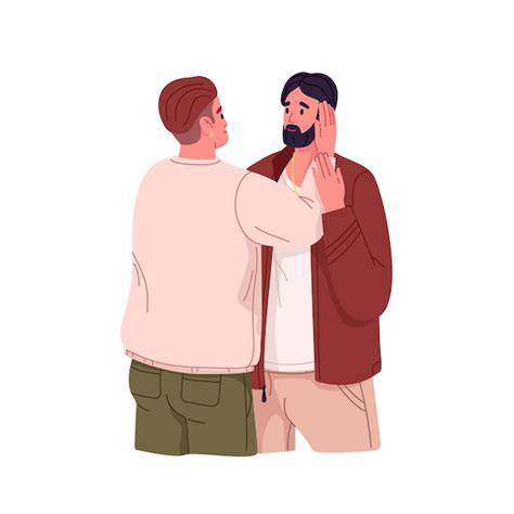 Amo O Casal De Dois Homens Homossexuais Relações Românticas Lgbt