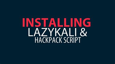 Lazykali Kali Linux Tutorial ~ Cyberfoxes Community