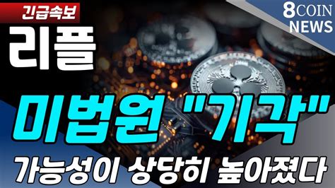 리플 긴급속보미 법원 기각 가능성이 상당히 높아 졌다 Youtube