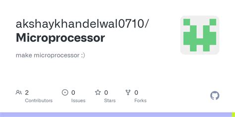 Github Akshaykhandelwal Microprocessor Make Microprocessor