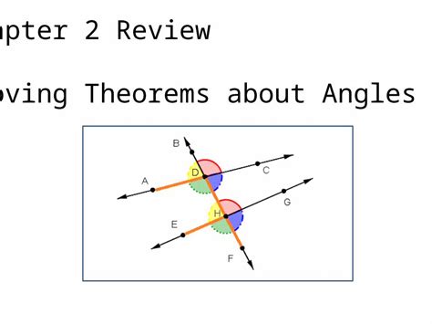 Pptx Chapter 2 Review Proving Theorems About Angles Definitions