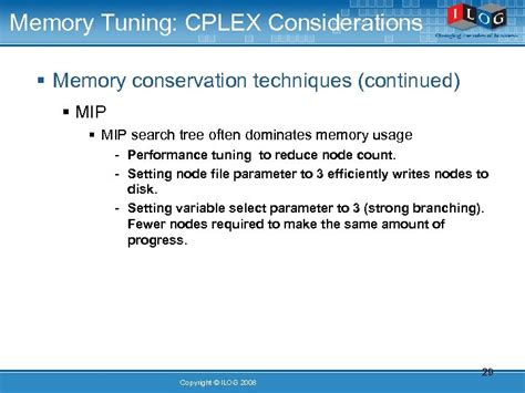Ibm Ilog Cplex Advanced Performance Tuning Optimization Technologies