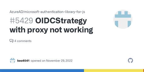 Oidcstrategy With Proxy Not Working · Issue 5429 · Azureadmicrosoft