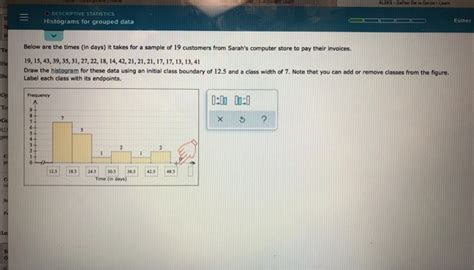 Solved Descriptive Statistics Histograms For Grouped Data