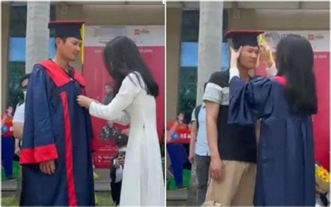 ไวรัลน้ำตาซึม บัณฑิตสาวถอดชุดครุยสวมให้พี่ชาย ขอบคุณที่เสียสละวัยเยาว์เพื่อหนู