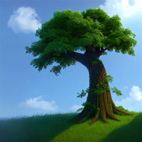 Premium Ai Image Big Tree Model Idea For Game