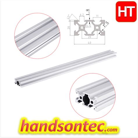 2040 V Slot Linear Rail Guide L500mm Handson Tech