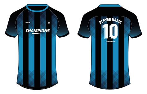 스포츠 저지 티셔츠 디자인 플랫 스케치 일러스트레이션 추상 스트라이프 패턴 라글란 라운드 넥 티축구 저지 컨셉으로 크리켓 축구 배구 럭비 유니폼 0명에 대한 스톡 벡터 아트