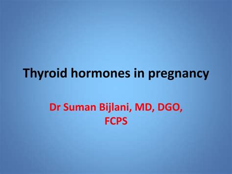 Thyroid Hormone In Reproduction Pptx