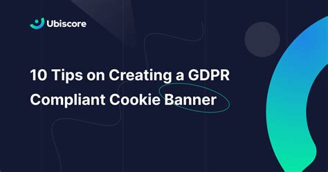 Examples For Gdpr Compliant Cookie Banners Ubiscore