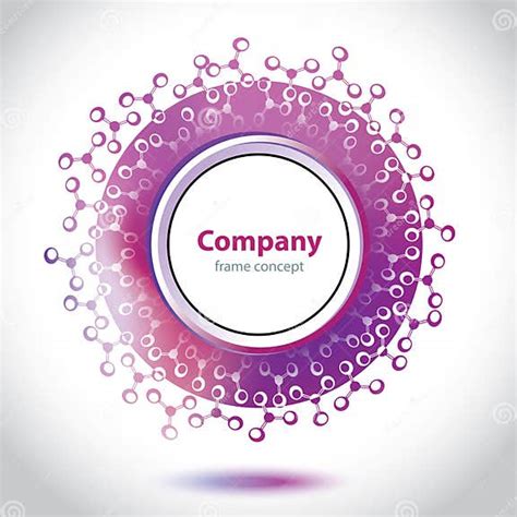 Circle Element Molecular Structure Science And Research Stock Illustration Illustration Of