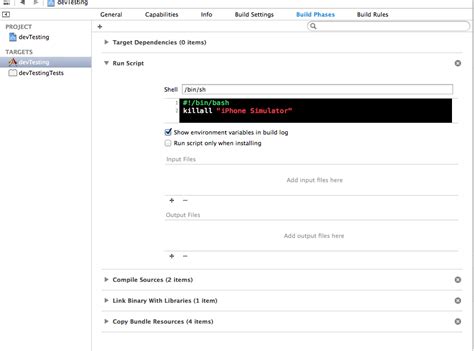 Xcode Stop Running Project Automatically Stack Overflow