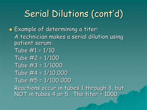 Importance Of Serial Dilution In Serological Tests Sitklo