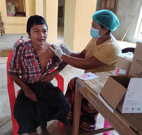 တောင်သာမြို့နယ်အတွင်း၌ အသက် ၁၈ နှစ်နှင့်အထက် ပြည်သူများအား ဆဋ္ဌမအသုတ် ဒုတိယအကြိမ် ကိုဗစ် ၁၉ရောဂ