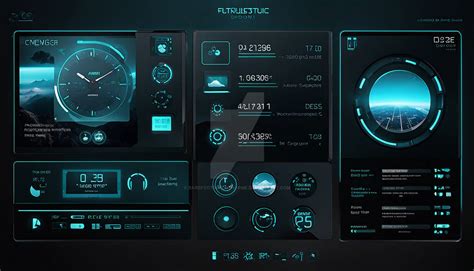 Promptcreate A Futuristic Ui Widget Pack Designed By Barefootmikeofhorme On Deviantart
