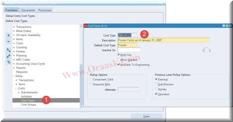 Types Of Costing In Oracle Cost Management Oraask