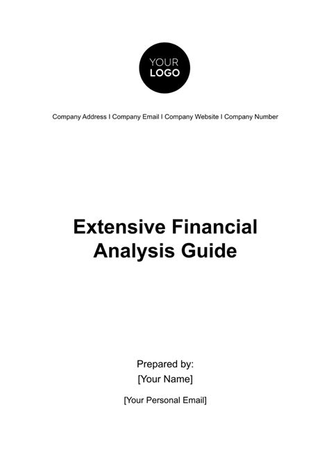 Free Extensive Financial Analysis Guide Template To Edit Online