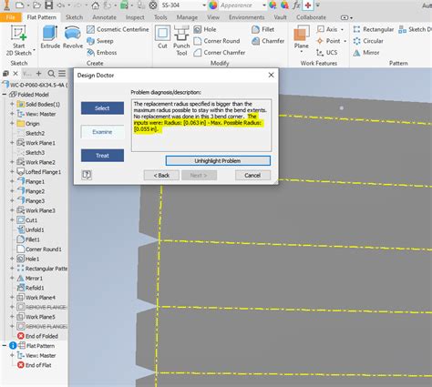 Solved Why Is My Flat Pattern Broke Autodesk Community