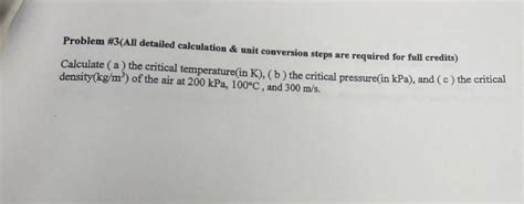Problem All Detailed Calculation C Unit Chegg Com