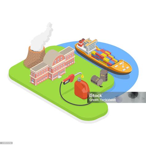 정유 공장의 3d 등각 투영 평면 벡터 그림입니다 항목 3 0명에 대한 스톡 벡터 아트 및 기타 이미지 0명 가솔린 공장 산업 건물 Istock