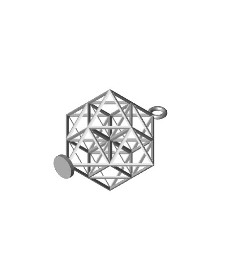 Octahedral Lattice Earring 3d Model By Punkkapoika1 On Thangs
