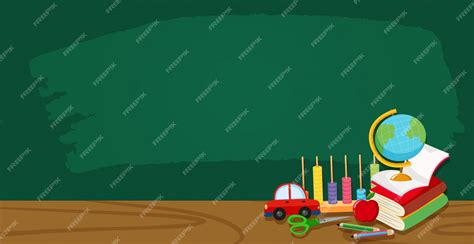 교실 칠판 배너 무료 벡터