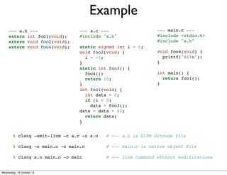 LLVM Compiler Link Time Optimization PPT