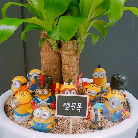 엣지랭크 엣지정원🌱🌳🌴🌵🌾🌿☘🍀 공기정화 식물 사이 속 숨어있는 덕후들 꼭꼭숨어라 피규어