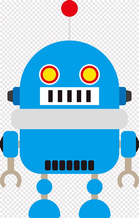 روبوت ، روبوت أزرق الأزرق والالكترونيات Png