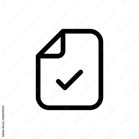 Check Mark Tick Icon Approved Sign File Document Checkmark Icon Web