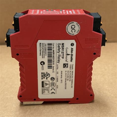 Allen Bradley 440r N23132 S Msr127tp Guardmaster Safety Relay 3