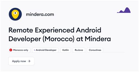 Remote Experienced Android Developer Morocco Job At Mindera Himalayas