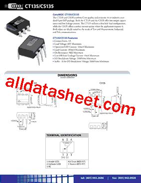 Ct13514 Datasheetpdf Coto Technology